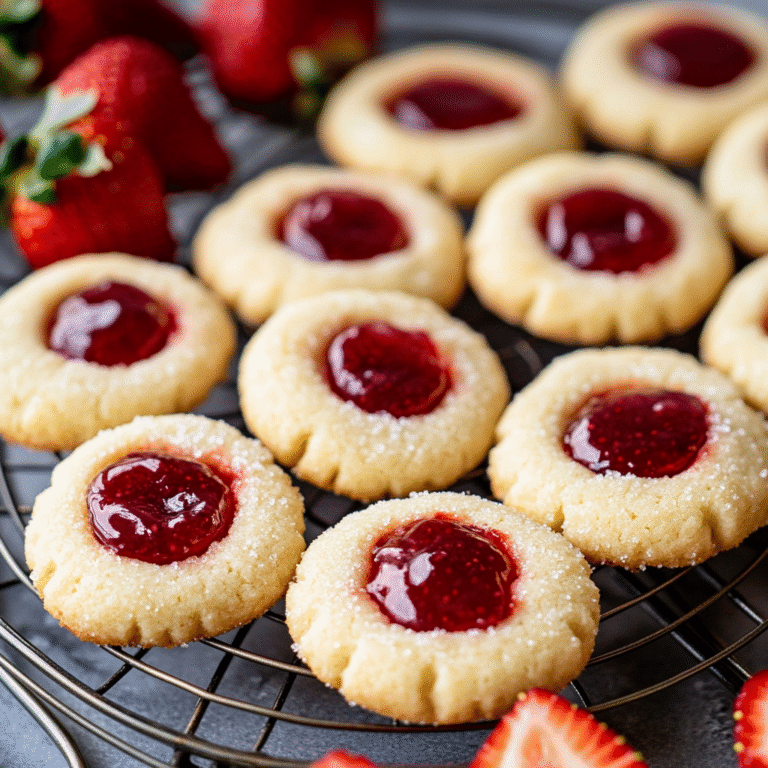 Strawberry Shortbread Cookies - FeMasy